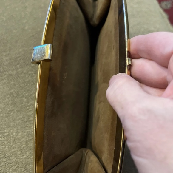 Loewe | Bags | Vintage Loewe Sa Clutch Purse Clasp Entry Soft Grey ...